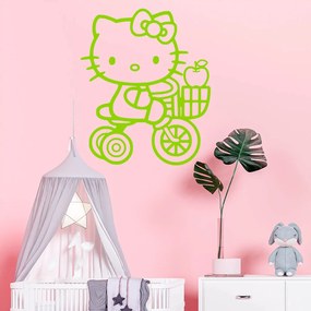 Živá Zeď Samolepka na zeď Kočička Hello Kitty Barva: černá