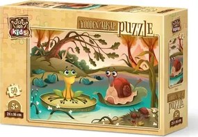 ART PUZZLE 5885 Dřevěné puzzle Kámoši od jezera / 50 dílků / od 5 let