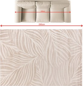 Koberec Velora beige 200x290 cm