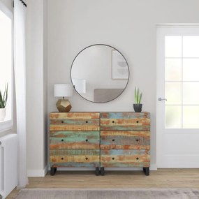 Příborníky 2 ks 60 x 33 x 75 cm masivní recyklované dřevo 3143637