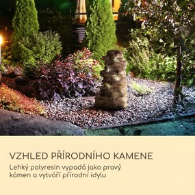 Blumfeldt Stonehenge XL, solární fontána, LED osvětlení, polyresin, lithium-iontová baterie