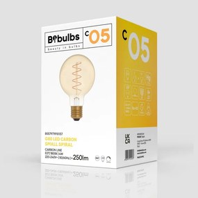 creative cables LED zlatá žárovka C05 Carbon G80 4W E27 stmívatelná 1800K