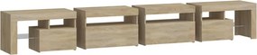 TV skříňka s LED osvětlením dub sonoma 260x36,5x40 cm 3152820