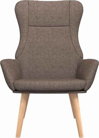 Relaxační židle taupe textil 341403