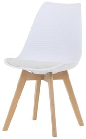 Jídelní židle Autronic bílá Plast CT-X7056 WT