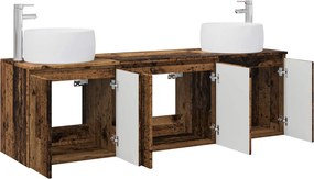 Sada koupelnových skříněk 3 ks Staré dřevo 49,5 x 44,5 x 66 cm 3405715
