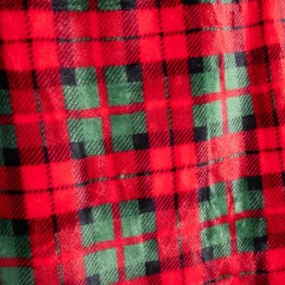 Deka TARTAN s rukávy, červená / zelená 750922