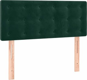 Box spring postel s matrací tmavě zelená 120 x 200 cm samet 3141536