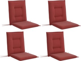 Outsunny 4dílná sada sedáků 108 x 50 x 5 cm s popruhy, vnitřní a venkovní podušky, polštáře na sedačky, lavicové podušky pro zahradní nábytek, jídelní