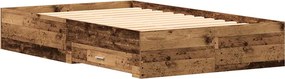 Rám postele Staré dřevo 120 x 190 cm Kompozitní dřevo 3333978