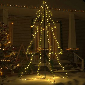 Vánoční stromek kužel 240 LED diod dovnitř i ven 118 x 180 cm 328581