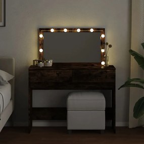 Toaletní Stolek S Led 100 X 40 X 120 Cm