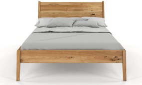 Dubová postel Radom - bezbarvý olej  , Dub přírodní, 140x200 cm