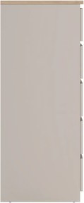 Krémová komoda 77x121x50 cm Naia – Tvilum