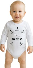 Body s potiskem New Baby Tati, to dáš!, vel. 56 (0-3m)