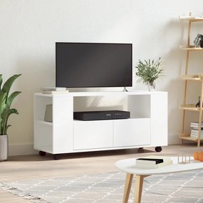 TV skříňka bílá 102 x 34,5 x 43 cm kompozitní dřevo