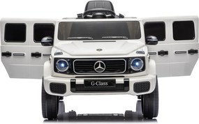 LEAN CARS Akumulátorové vozidlo Mercedes G 4x4 24 V 2580, bílé