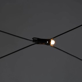 Světelná síť LED pro venkovní použití, 150x250cm, jantarová barva