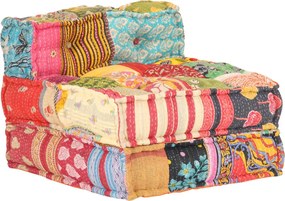 vidaXL Pouf textil [249423] Barva: Patchwork