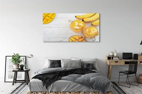 akrylový obraz Mango banán smoothie 140x70 cm