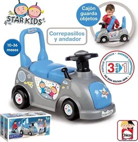 CHICOS Odrážedlo Star Kids 3v1 modrá