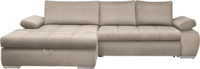 XXXLutz ROHOVÁ SEDAČKA, textil, béžová Carryhome - Sedací soupravy - 002300011423