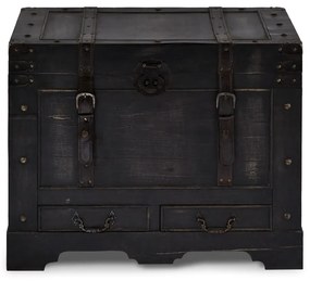 Sada 3 dřevěných dekorativních truhlic Furnhouse Trunks Straight