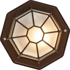 Rustikální stropní svítidlo rezavě hnědé 21,3 cm IP44 - Bri