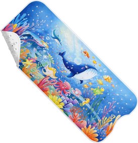 Camerazar Protiskluzová koupelnová předložka do koupelny, barevná, 100x40 cm, pro děti