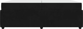 Rám postele Černá 200 x 200 cm textil 3398440