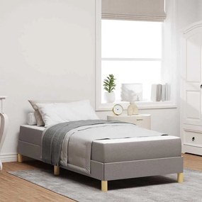 Postel s boxspringem Taupe 90 x 200 cm textil 3398539