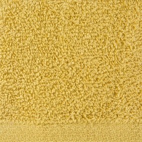 Klasický hořčicový bavlněný ručník TIANA1 Rozměr: 70 x 140 cm