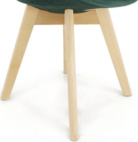Tempo Kondela Jídelní židle LORITA, emerald Velvet látka/buk