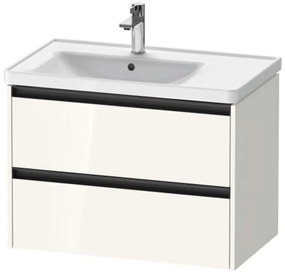 Duravit Ketho.2 - Umyvadlová skříňka 55x78x46 cm, 2 zásuvky, lesklá bílá K25285022220000