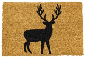 Rohožka z přírodního kokosového vlákna Artsy Doormats Stag, 40 x 60 cm