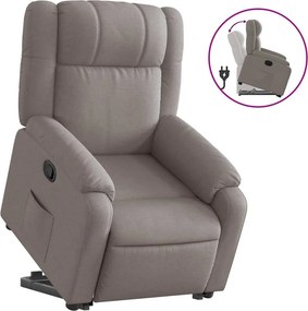 Zvedací polohovací křeslo taupe textil 3205210