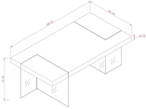 Soho SH16 Jídelní stůl 200cm