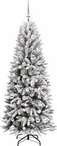 Umělý vánoční stromeček Bílá 180 cm PVC, plast, ocel a PE 3396047