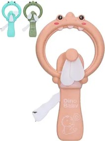 WIKY Ruční větráček Dino / Plast / 3 barvy / 18 cm