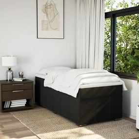 Box spring postel s matrací černá 90x200 cm textil 3285444