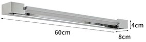 Brilagi-LED Koupelnové osv. zrcadla AQUA LINE LED/18W/230V 60 cm IP44 lesk chrom