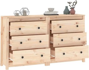 Příborník 140x35x80 cm masivní borové dřevo 3114079