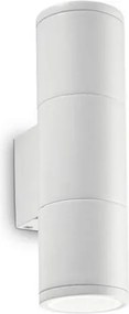 ILUX 100388 Venkovní nástěnné svítidlo Ideal Lux Gun AP2 small bianco 100388 bílé 21cm IP44 - IDEALLUX