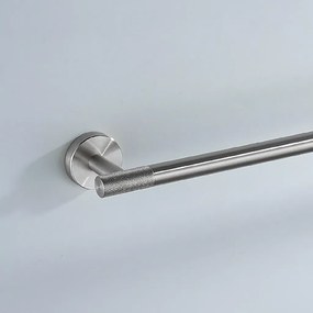 Rea Modern, koupelnový věšák na ručníky 60cm, 6603, broušená ocel, REA-98002
