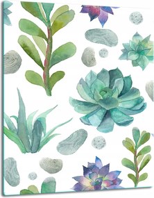 Skleněná Ochranná Deska Na Indukci 40x52 Květiny Kuchyně Tvrzené Sklo 7v1