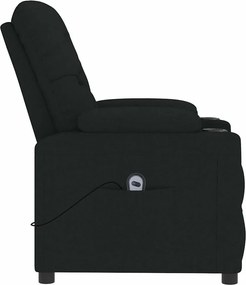 Elektrické polohovací křeslo černé textil 3098841