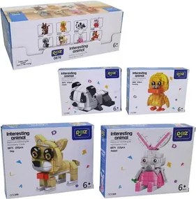 Kostky zvířátka / 93 kostek / plastové / od 6 let