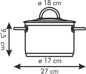 TESCOMA Kastrol VISION s poklicí ø 18 cm, 2,0 l