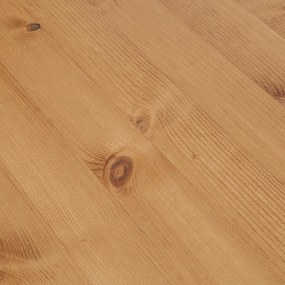 Massive home | Belluno Elegante bílý rozkládací jídelní stůl z masivu s dubovou deskou