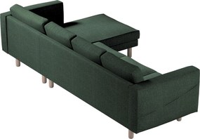 Potah na pohovku IKEA Norsborg 4-místná se šezlongem barva zelená látka pletený vzor
